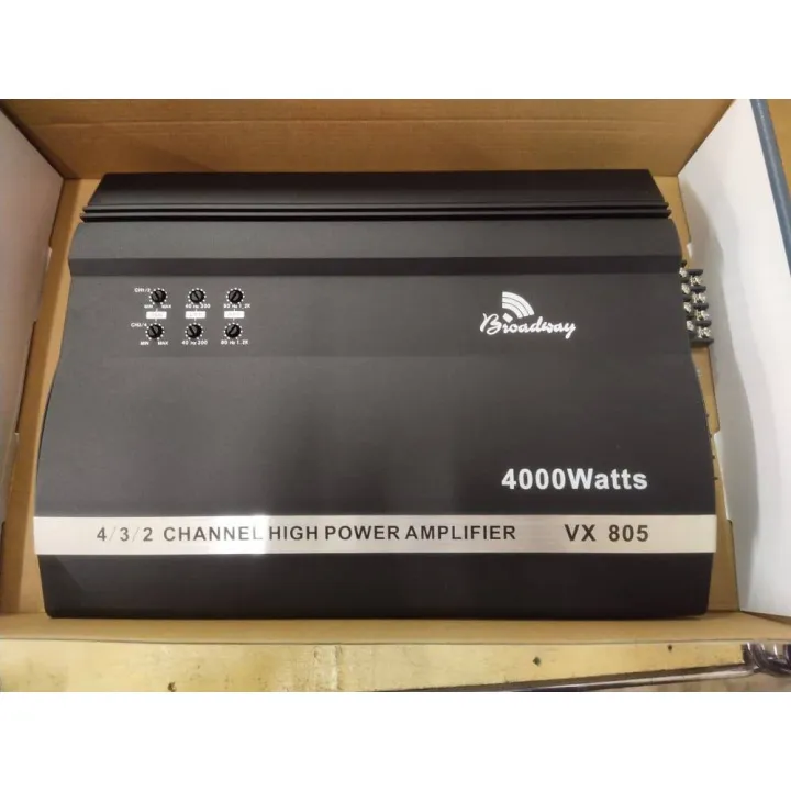 Broadway 4000 Watts Car Power Amplifier VX-805 | Lazada PH