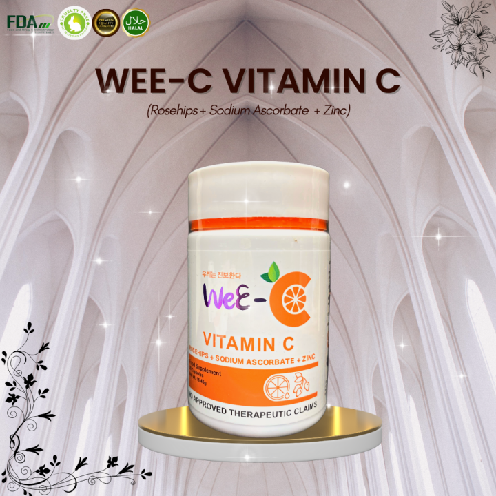 Original 100% WeE-C Vitamin C Capsule (Sodium Ascorbate+ Rosehip+ Zinc ...