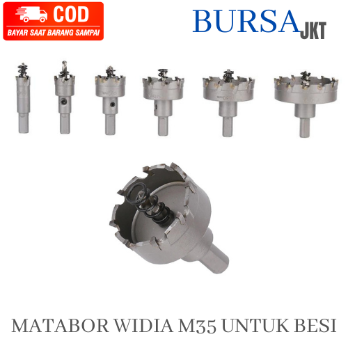 MATA BOR WIDIA M35 HOLESAW PELUBANG BESI Stainless Steel 19 MM | Lazada Indonesia