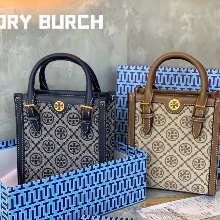 TORY BURCH Miss Rain T monogram mini piano score bag mini vertical ...