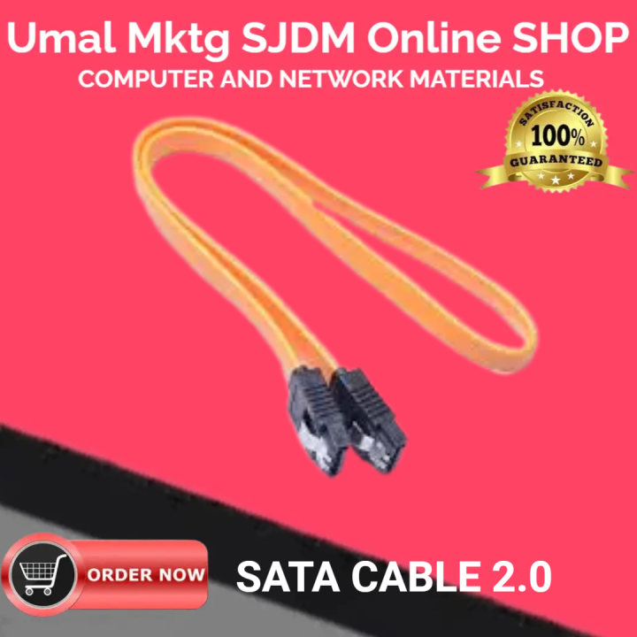SATA Cable Computer Desktop PC HDD SSD Data Wire Cord SATA III 6Gb/s ...