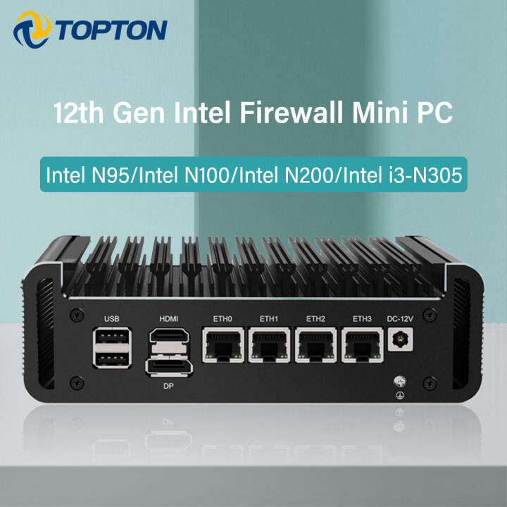 Intel ไฟร์วอลล์12th เจนเนอเรชันคอมพิวเตอร์ขนาดเล็ก N305 I3 8คอร์ N200 ...