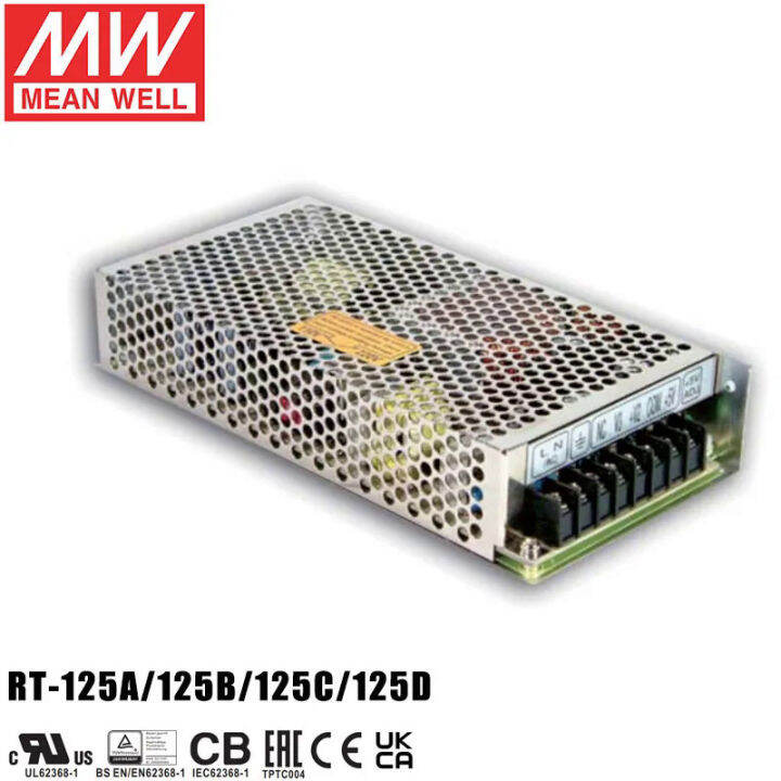 MEANWELL RT-85 RT-65 RT-50 Series 125W 85W 65W 50W Triple Output Switching Power Supply 5V 12V ...