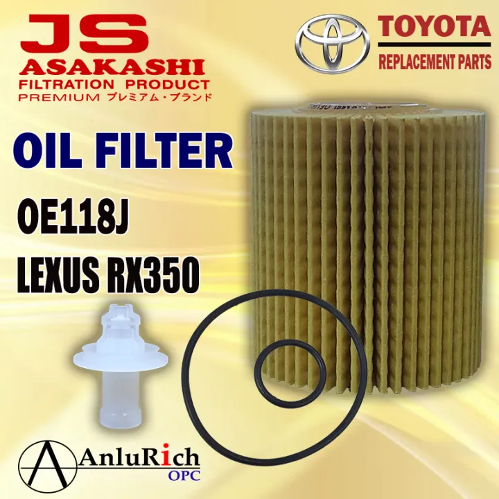 JS Asakashi Oil Filter Element for Lexus RX350 OE-118J / OE118J | Lazada PH