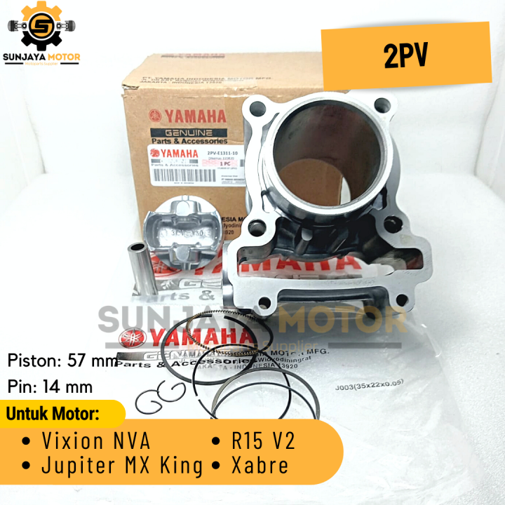 Blok Seher Set 2PV Block Piston Seker Kualitas Original Yamaha Jupiter ...
