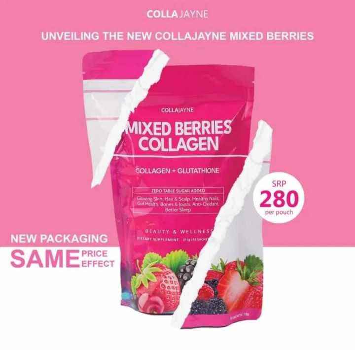 MIXED BERRIES COLLAGEN + GLUTATHIONE NEW PACKAGING | Lazada PH