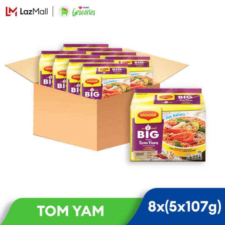 [CARTON] MAGGI 2-MINN Big TomYam 8 x 5 x 107g | Lazada
