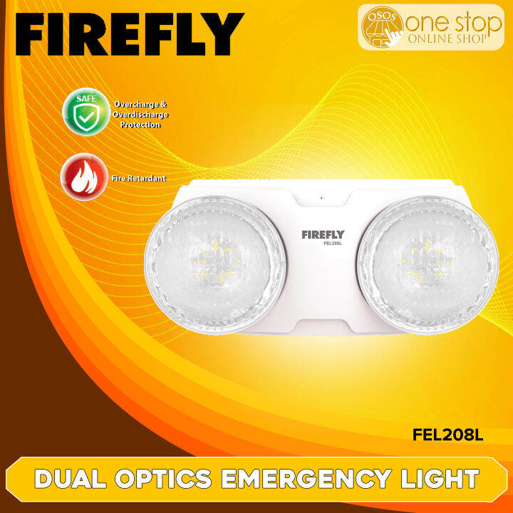 FIREFLY FEL208L Dual Optic Rechargeable Commercial Safety Rechargeable ...