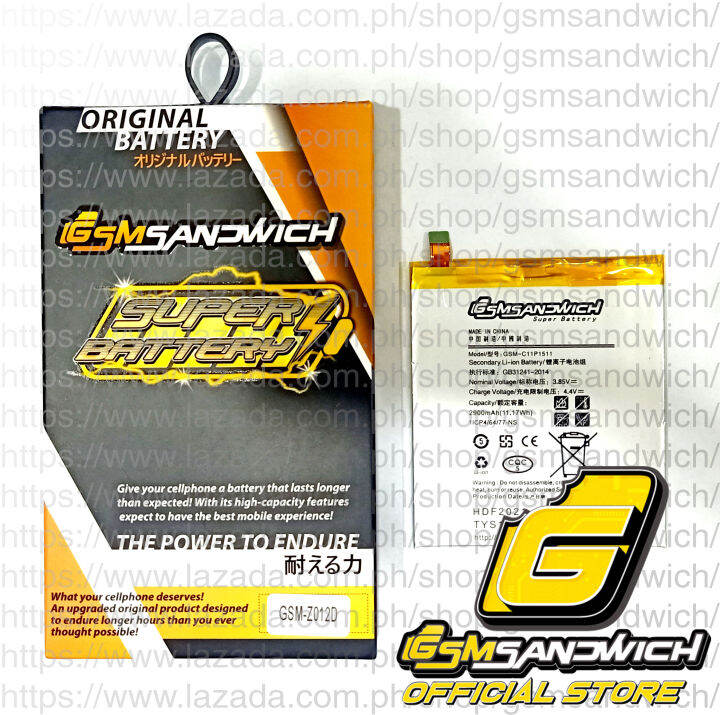 GSMSANDWICH Super Battery ASUS (Z012D) - C11P1511 | Lazada PH
