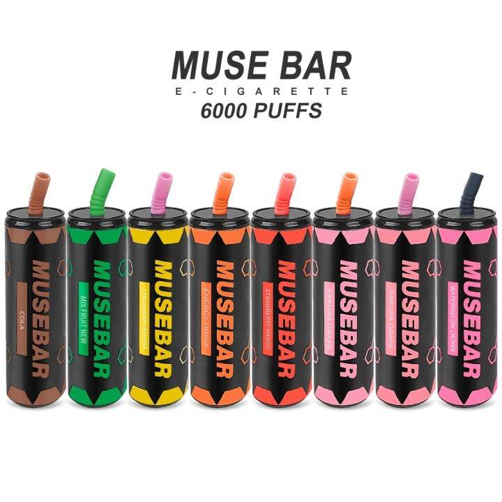 vape Puff Device 6000 Puffs MuseBar Disposable Vape Rechargeable New ...