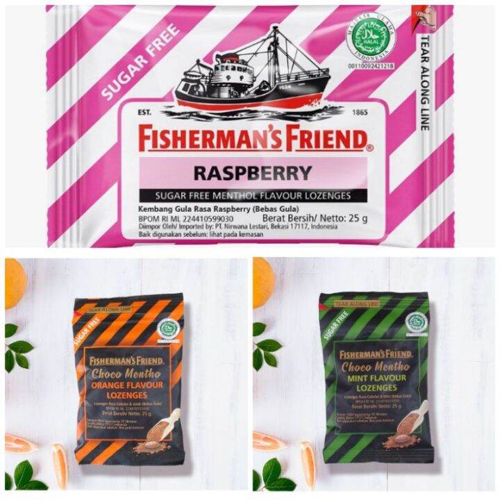 FISHERMAN FRIEND ORIGINAL 25GR SUGAR FREE ANISEED CHERRY LEMON ...