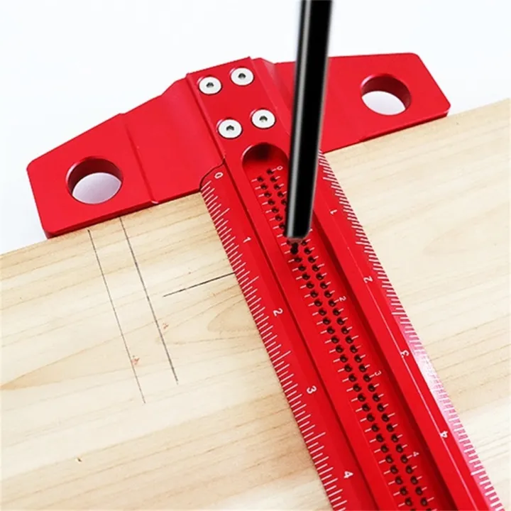 Woodworking Precision T-type Line Scriber Hole Marking Gauge Aluminum ...