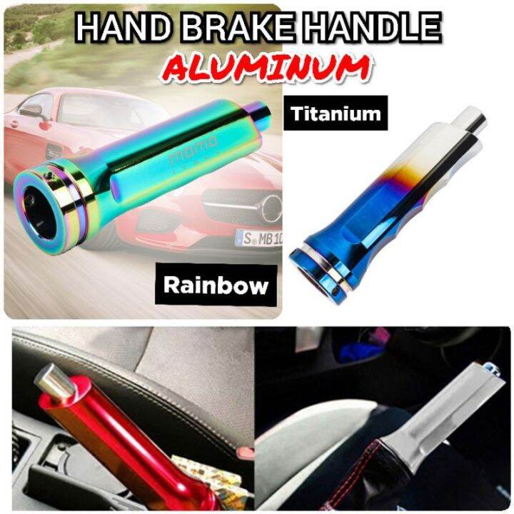HAND BRAKE MOMO Universal Racing Car Aluminum Hand Brake Sleeve Handle ...