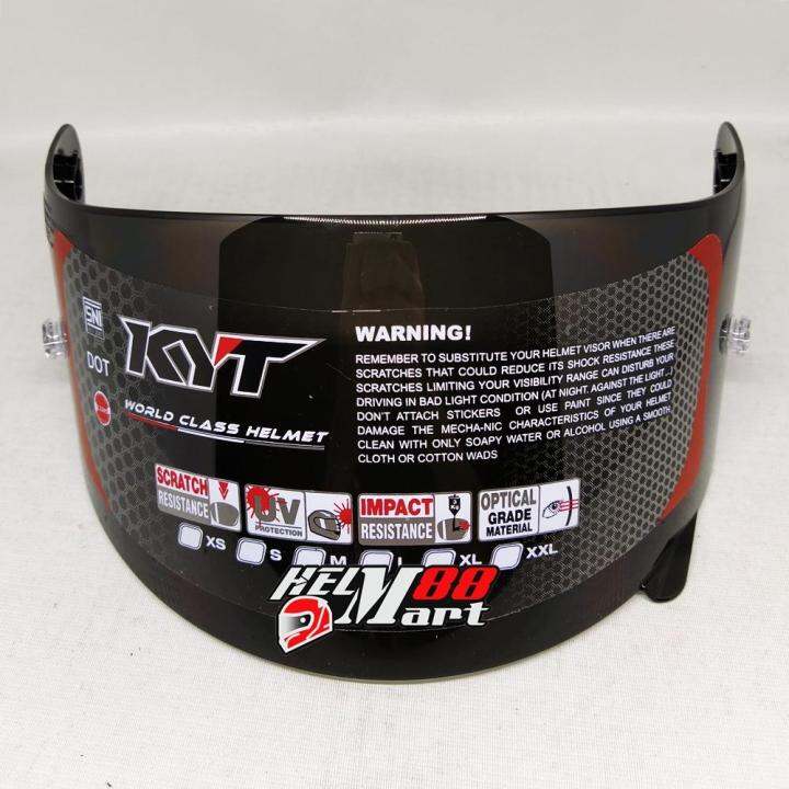 FLAT Visor KYT RC7 R10 K2 Rider ORIGINAL Kaca Helm Pinlock Ready DUAL ...