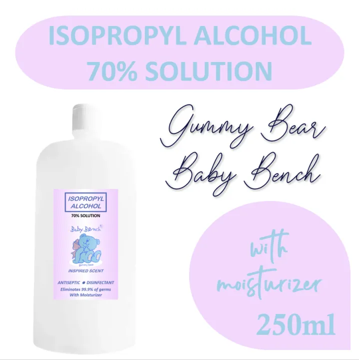 GUMMY BEAR BABY BENCH 250 ML 70% ISOPROPYL ALCOHOL WITH MOISTURIZER ...