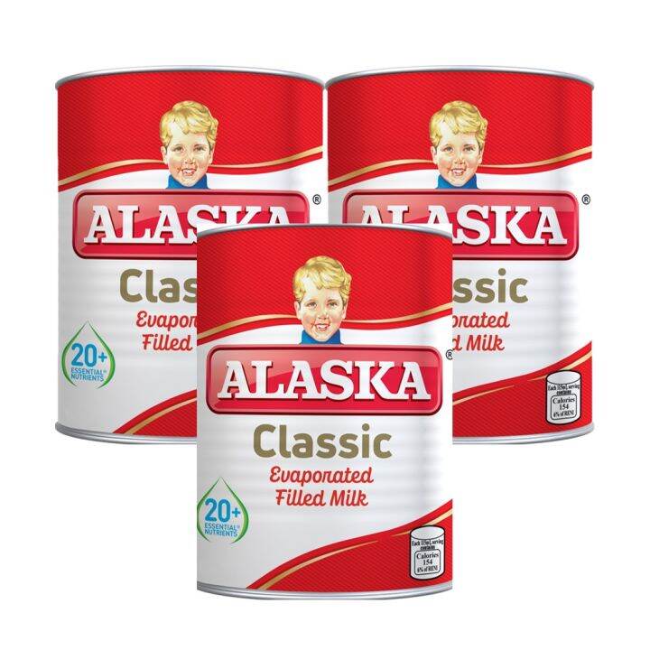 Alaska Classic Evaporated Filled Milk 360ml - Pack of 3 | Lazada PH