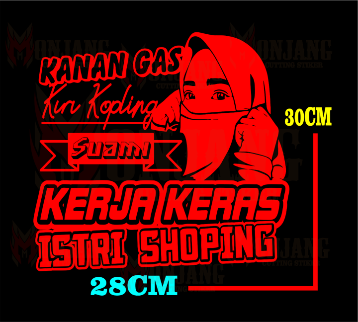 Kating STIKER MOBIL tulisan Gas cocok untuk semua jenis mobil seperti ...