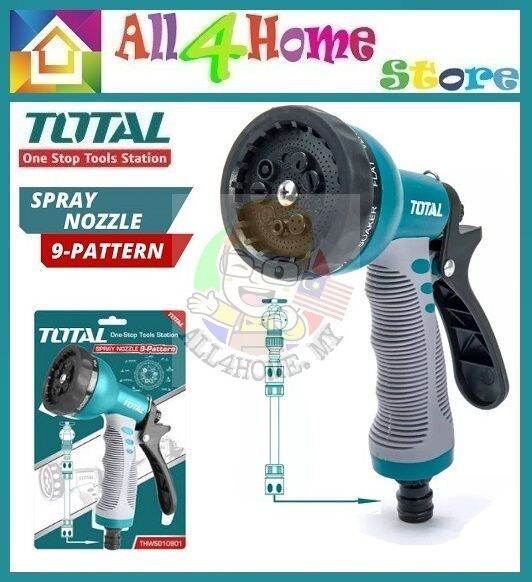 (TOTAL Tools / VAGO )9 in 1 Pattern Multifunction Hose Nozzle Sprayer ...