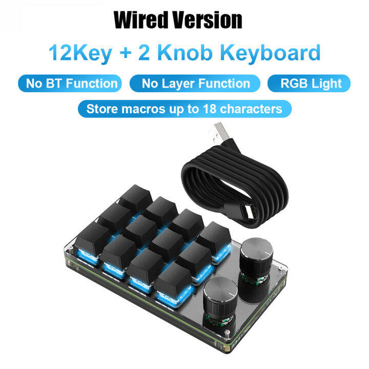 (ในสต็อก) Mechanical Hotswap Macropad Macro OSU Custom 6 Keys Knob Mini USB RGB Keyboard ...