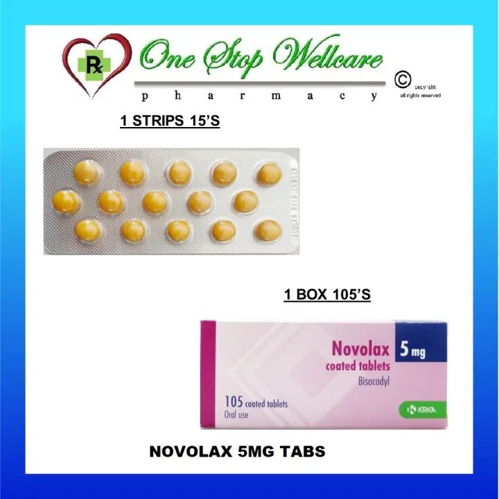 NOVOLAX 5MG TABS 1'S / 105'S (EXP:04/2025) | Lazada
