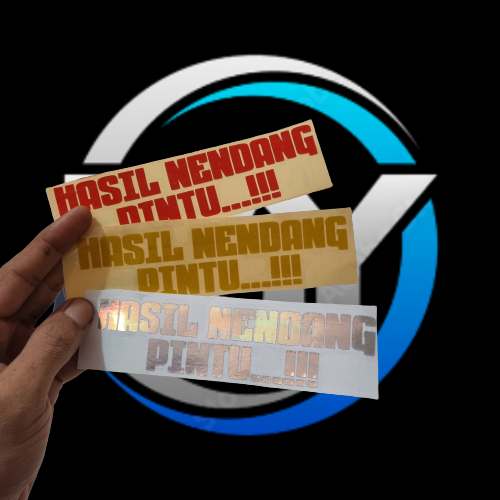CUTTING STICKER RACING HASIL NENDANG PINTU , STIKER CUTTING BUKAN ...