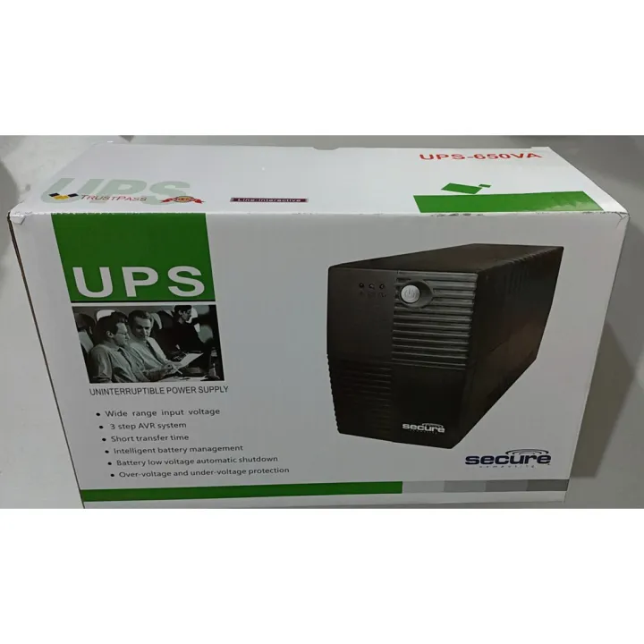 Uninterruptible Power Supply UPS 650VA 1000VA Secure Brand | Lazada PH