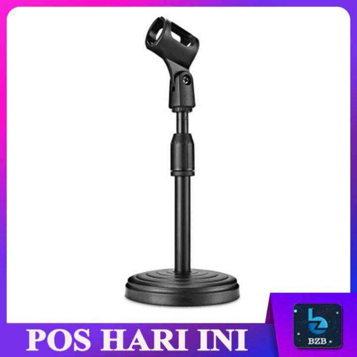 Retractable Mic Stand Adjustable Desktop Table Karaoke Meeting Live ...