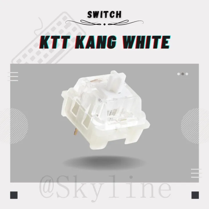 【In Stock】KTT Kang White Linear Switches (10/30-Pack) (Stock/Lubed) KTT ...