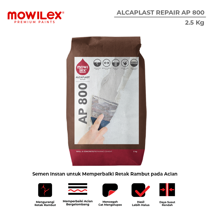 Mowilex Alcaplast Repair AP 800 Semen Instan 2.5 Kg | Lazada Indonesia