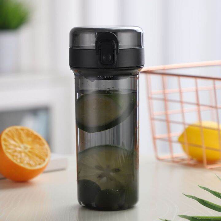 ถ้วยชานมกาแฟแก้วพลาสติกพร้อมฝาขวดเขย่าผงโปรตีนสำหรับยิมกลางแจ้งขวดน้ำ ...