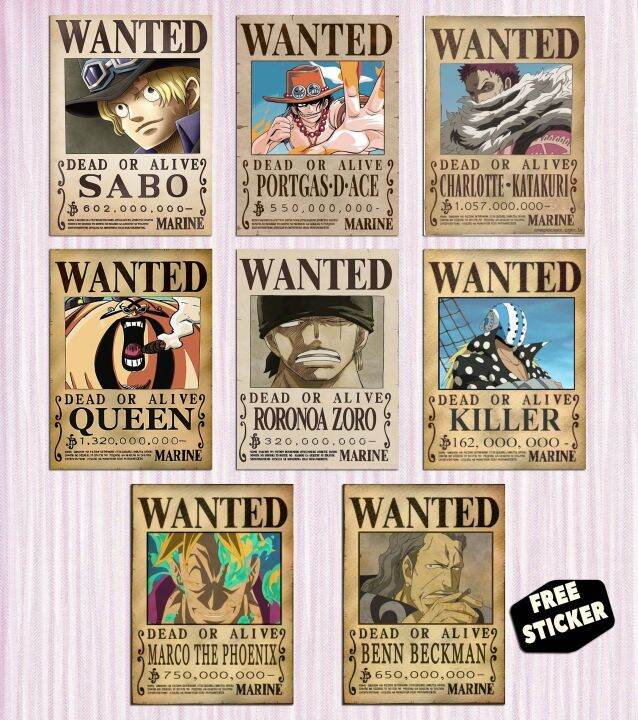 POSTER BURONAN ONE PIECE/ FREE STICKER/ FREE CUSTOM/ HIASAN DINDING ...