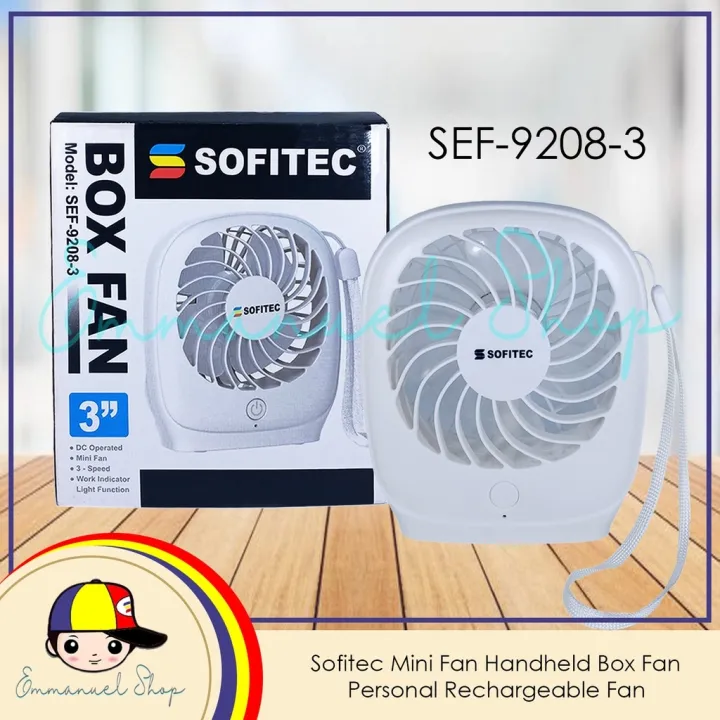Mini Fan Handheld Box Fan Personal Sofitec Rechargeable Fan Portable ...