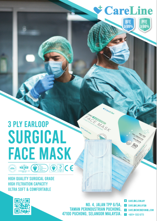 3 Ply Ear Loop Surgical Face Mask | Lazada