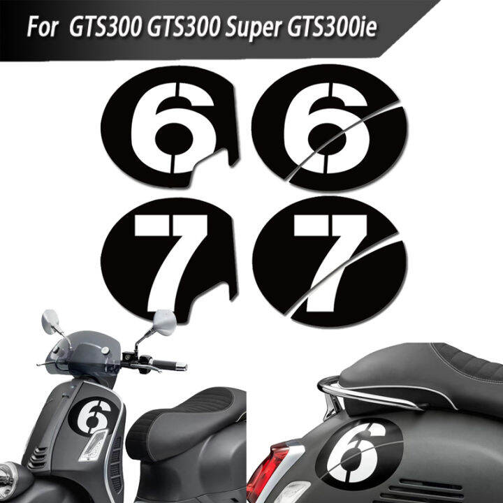 3M Motorcycle number Sticker decals For Vespa GTS300 Super GTS300ie No ...