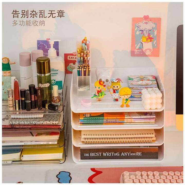 Envelope tray storage box letter tray rack file rack desktop a4 paper ...