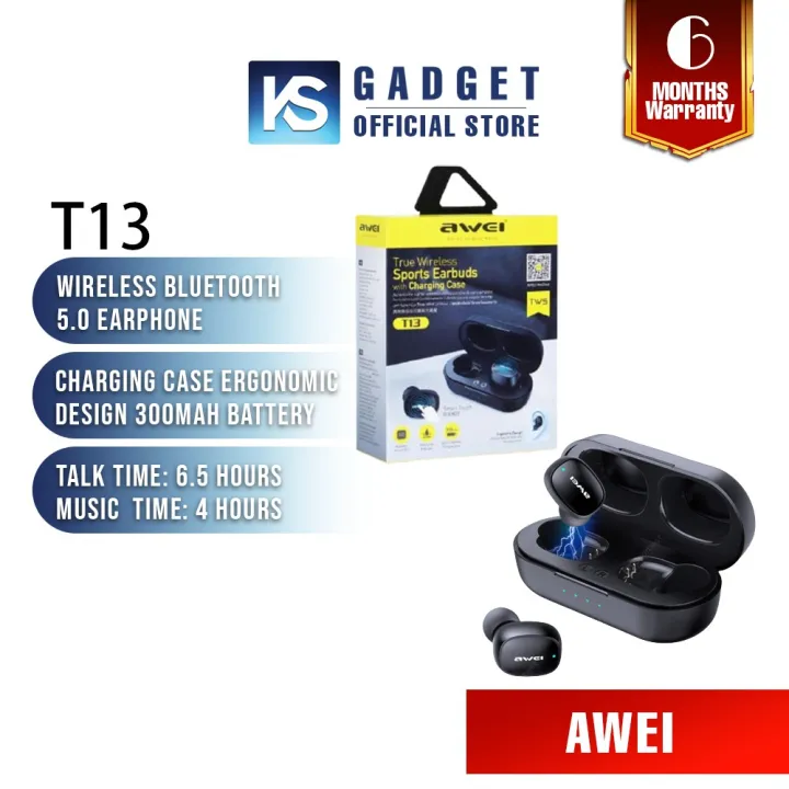 [READY STOCK] Awei T13/T13 PRO Bluetooth 5.0 Headphones Noise ...