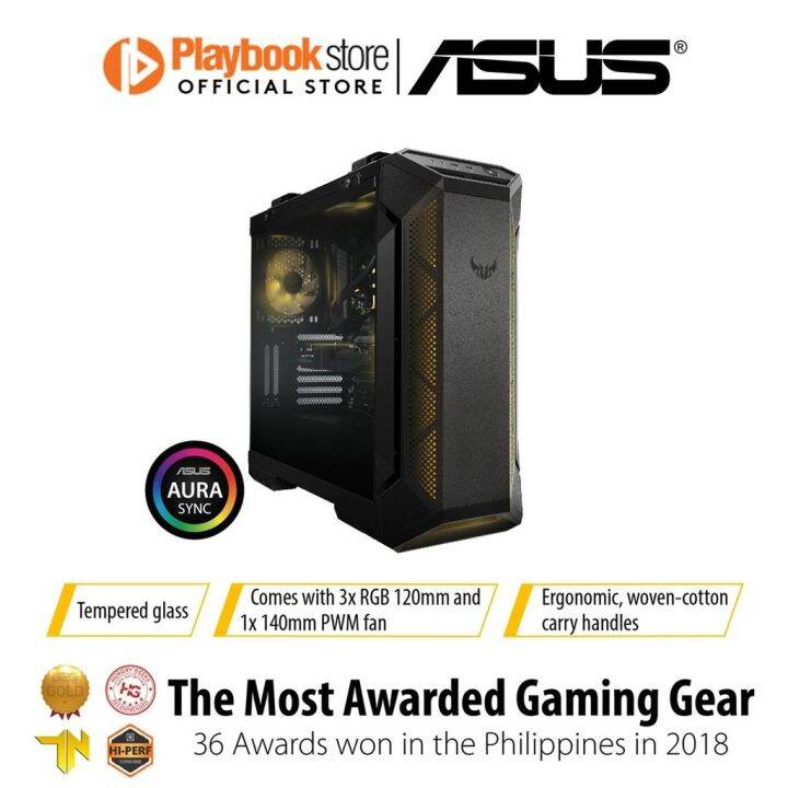 【COD】 ASUS Tuf Gt501 Metal Front Panel Tempered-Glass Side Mid-Tower ...