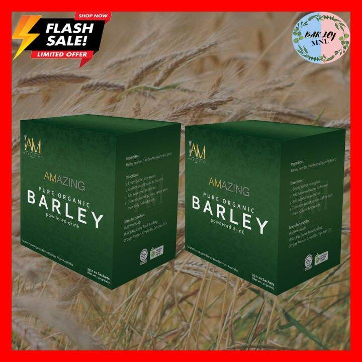 2 BOXES I AM WORLDWIDE Amazing Pure Organic Barley Amazing Pure Organic ...