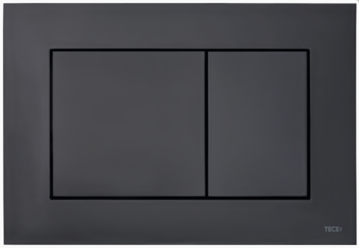 TECE 9240407 Now toilet dual flush plate with fingerprint resistance. Matt Black | Lazada Singapore