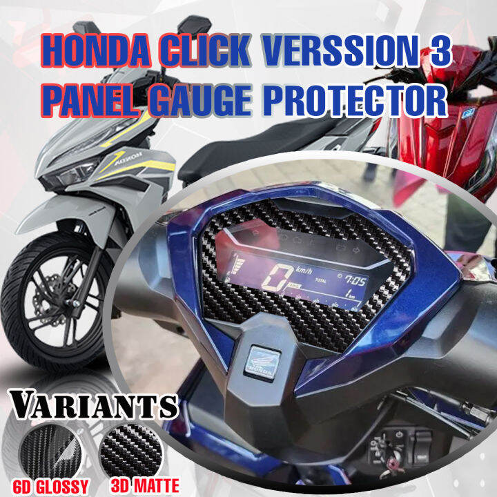 PANEL GAUGE PROTECTOR FOR HONDA CLICK VERSION 3 (CARBON STICKER ...