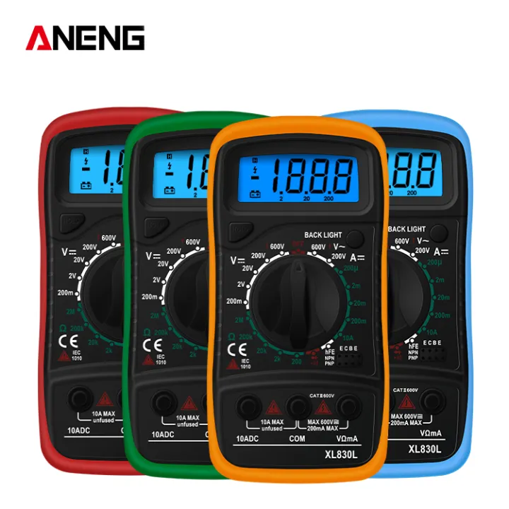 Handheld Digital Multimeter Xl830l Ac/dc Voltage Detector Tester ...