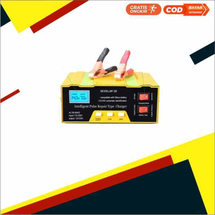 Charger Aki Mobil Lead Acid Smart Baterry charger 12v/24v 6-105AH ...
