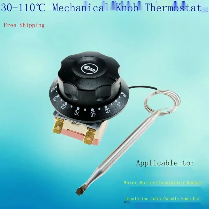 ๑ Luxury Water Boiler Thermostat Insulation Controller 30-110 Degrees ...