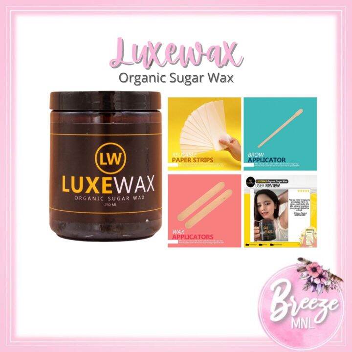 LUXEWAX Organic Sugar Wax 250ml DIY Sugar Waxing Kit | Luxe Wax Kit♠ ...
