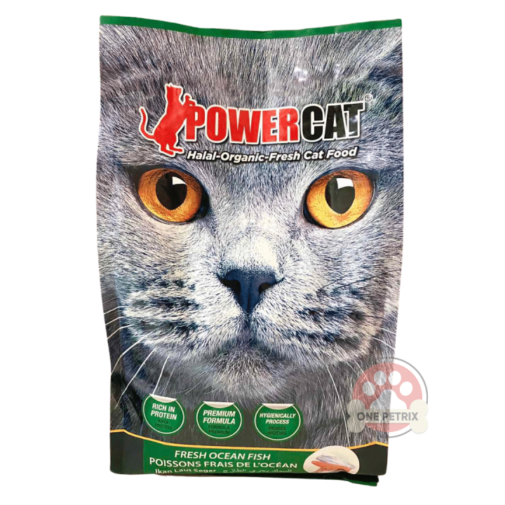 Power Cat Halal - Organic Fresh Adult Cat Food - Fresh Ocean Fish 1.4KG ...