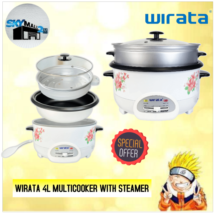 WIRATA 4L Multicooker With Steamer (MK-205) | Lazada