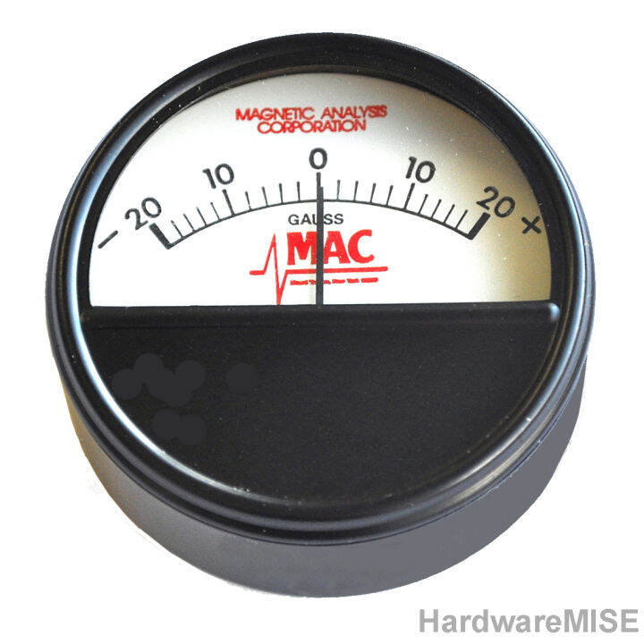 Analog Gauss Meter Magnetism Detector 20-0-20 Gauss Field Indicator ...