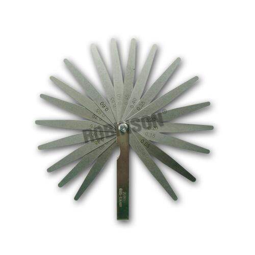 1 Set ROBINSON Metric/Inch Feeler Filler Gauge with 20 Blades Valves ...