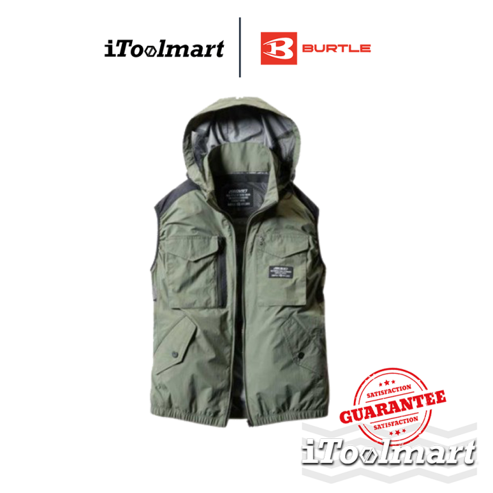 BURTLE เสื้อพัดลม เสื้อกั๊ก ไร้สาย AIRCRAFT AC1154-14 สีเขียว (ตัวเปล่า) | Lazada.co.th