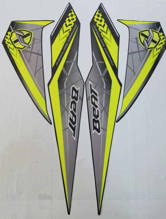STIKER STRIPING LES LIS BODI BEAT FI ECO TAHUN 2016 2017 WARNA HITAM ...